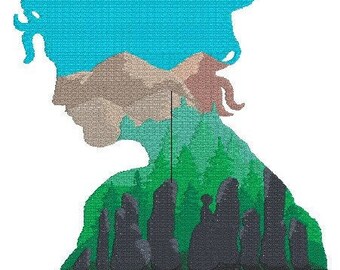 Outlander Head Claire Hand Embroidery - Etsy