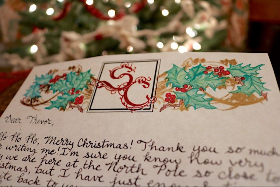 WARNING Santa Letter - Personalized and Handwritten - Balisti Creations ...