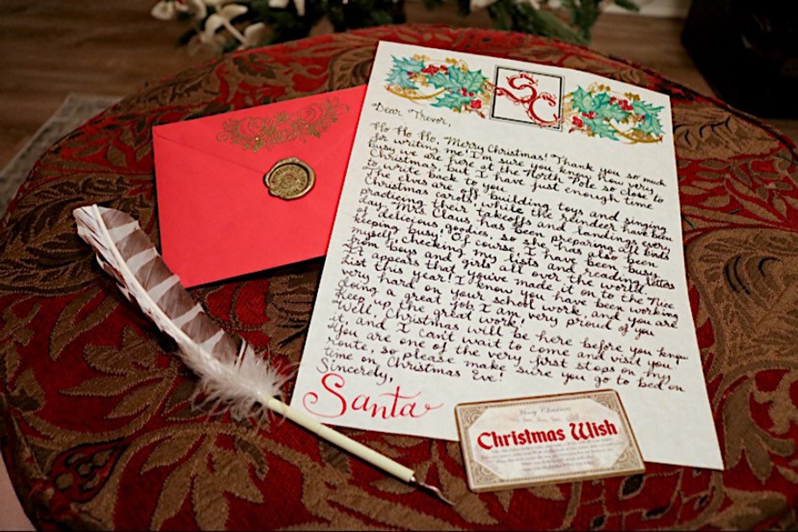 Baby Jesus Santa Letter-personalized & Handwritten-w/ FREE Christmas ...
