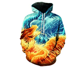 Dragon hoodie | Etsy