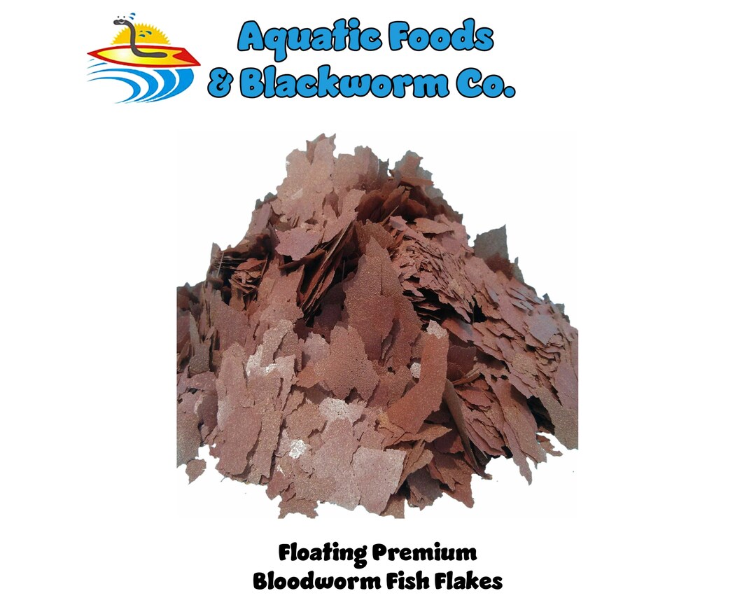 Blood Worm Flakes, AF BULK Tropical Fish Foods - Etsy