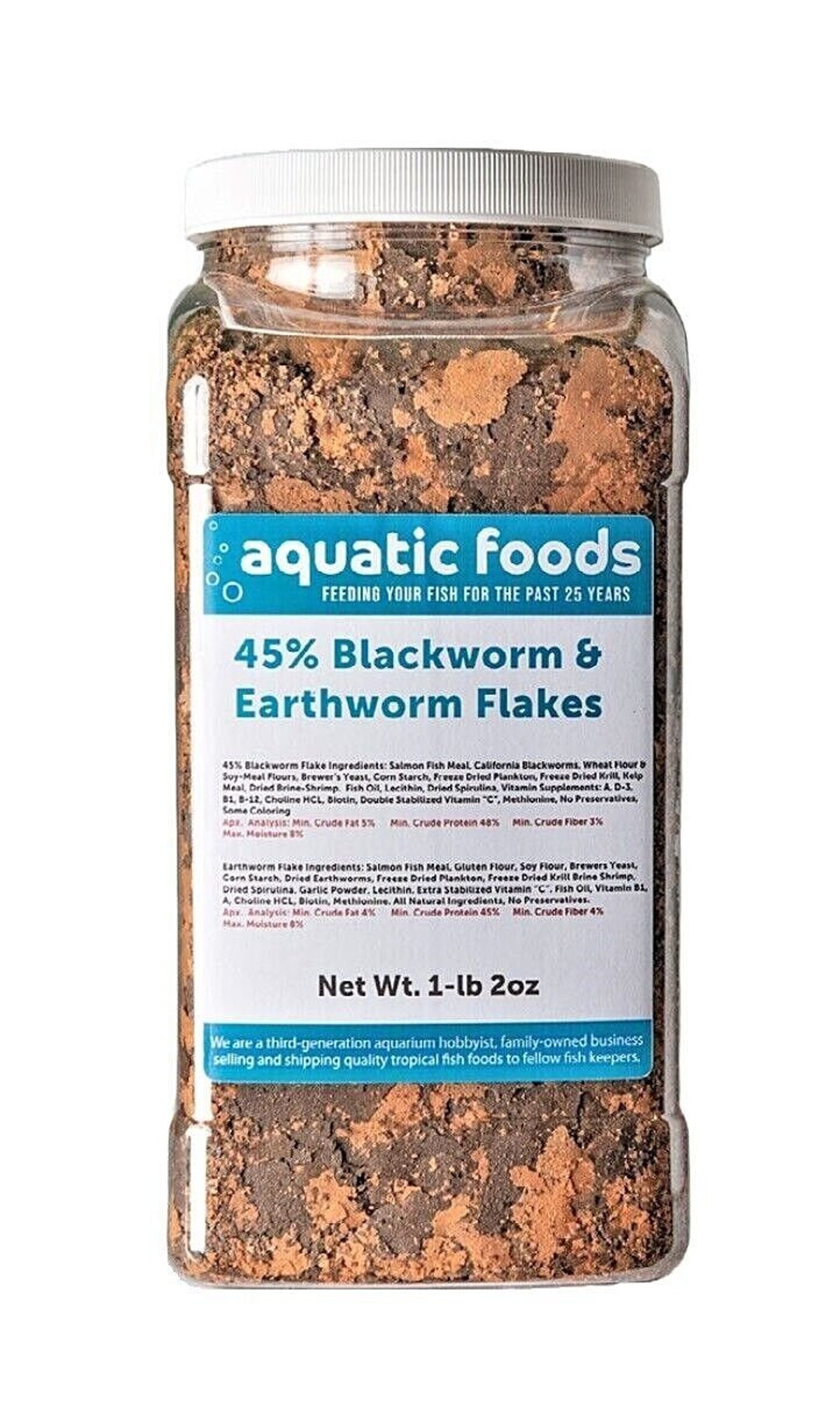 45% Blackworm Flake & Earthworm Flake Mix for Discus - Etsy