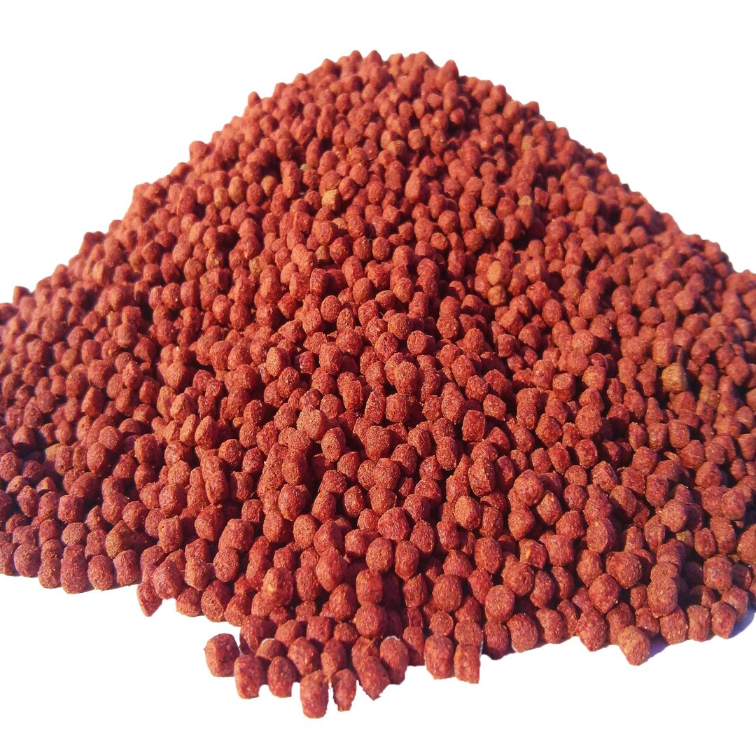 Red Parrot Floating Coloring Pellets, Also for Discus, & Tropicals Apx ...