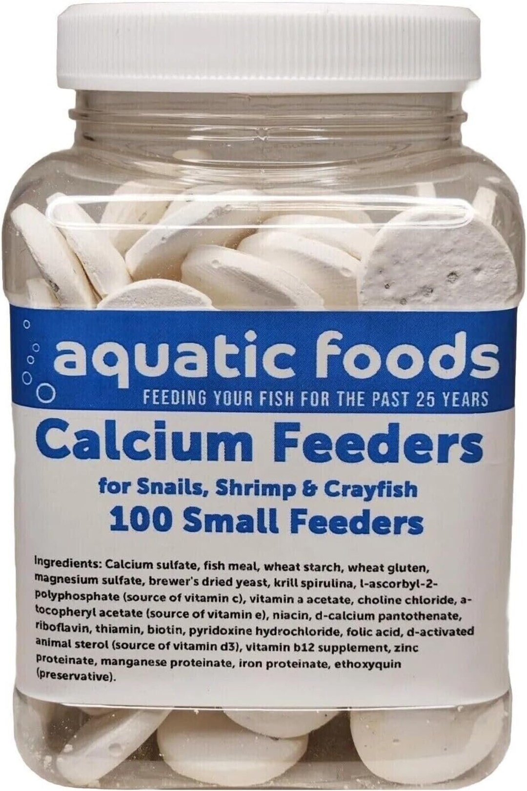 Calcium Enriched Sinking Feeder Disks & Holiday Feeding Food for Shrimp ...