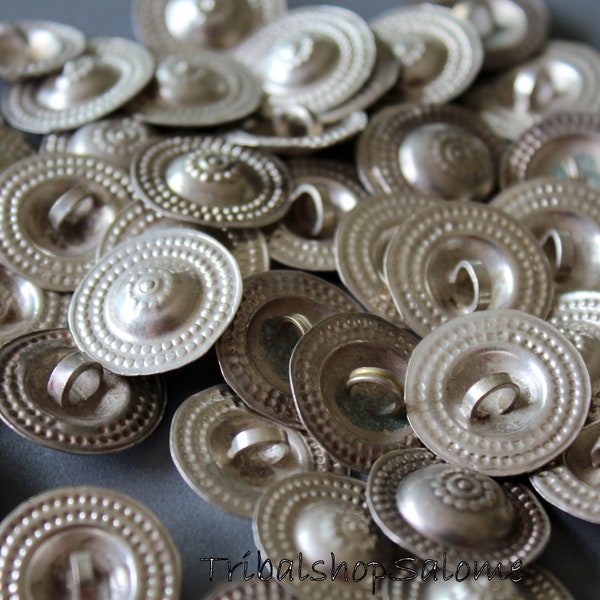 Silver Buttons - Etsy
