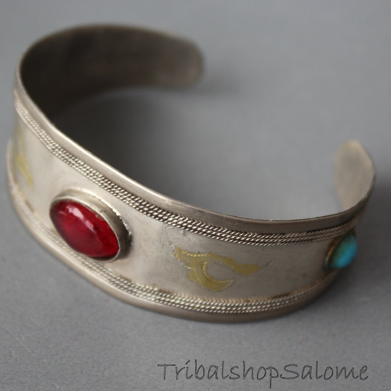 Turkmenistan Silver Bracelet - Etsy UK