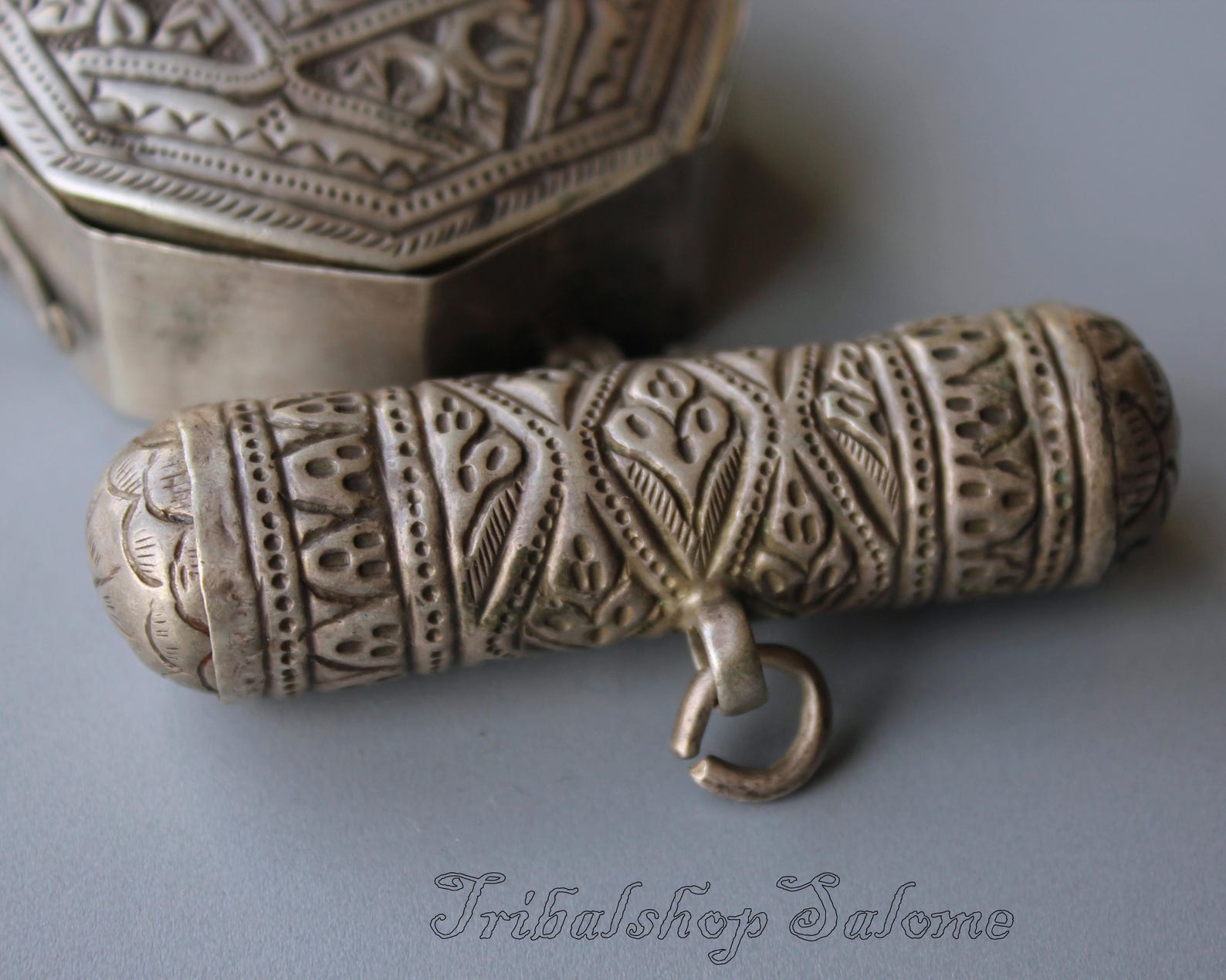 Old Silver Prayer Box Made of 3 Parts, Amulet Container - Etsy