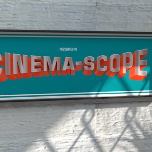 Presented in Cinemascope - Vintage Style Cinema Art Print. - Etsy
