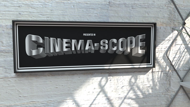 Presented in Cinemascope - Vintage Style Cinema Art Print. - Etsy