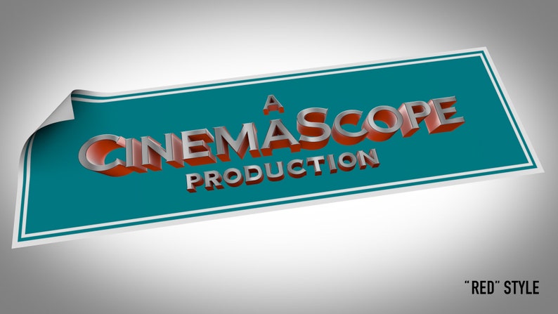 A Cinemascope Production - Vintage Style Cinema Art Print. - Etsy