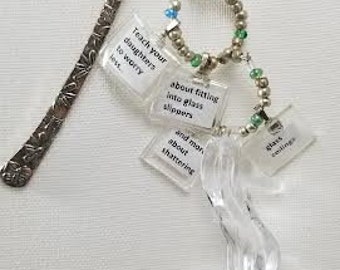 Glass Slipper Keychain - Etsy