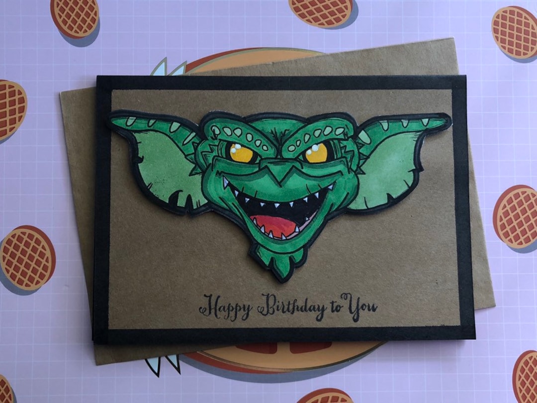 Gremlins Birthday Card - Etsy