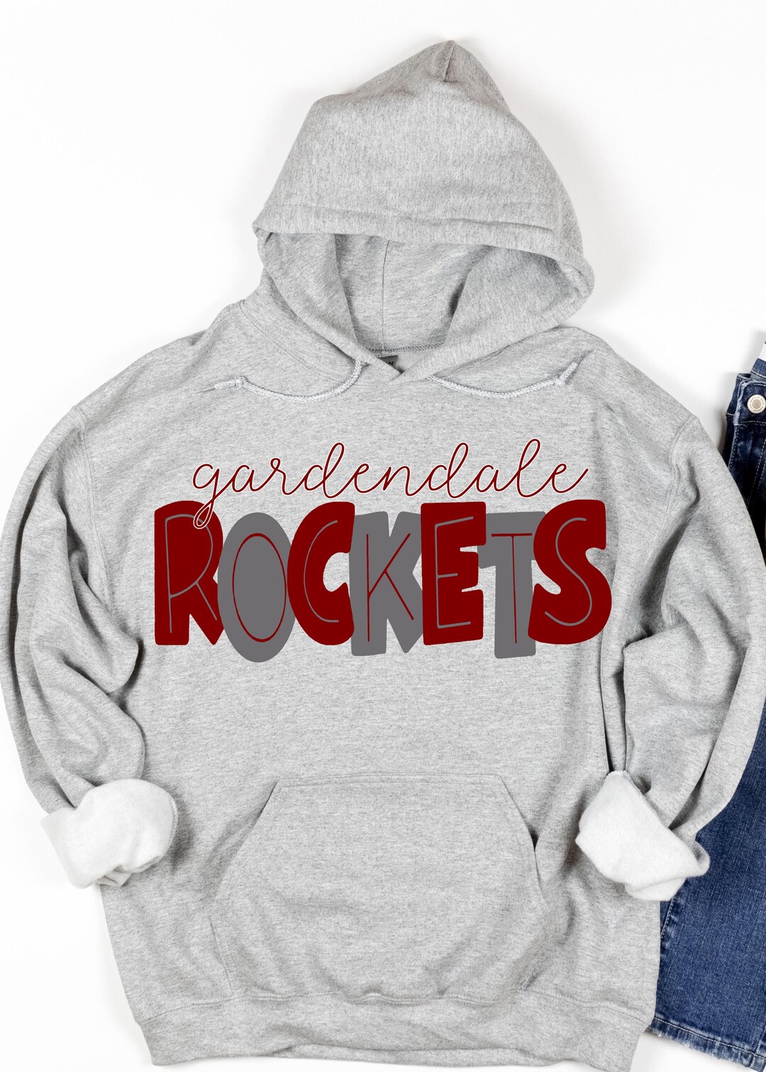Gardendale Rockets Block Letters Transfer Sheet - Etsy