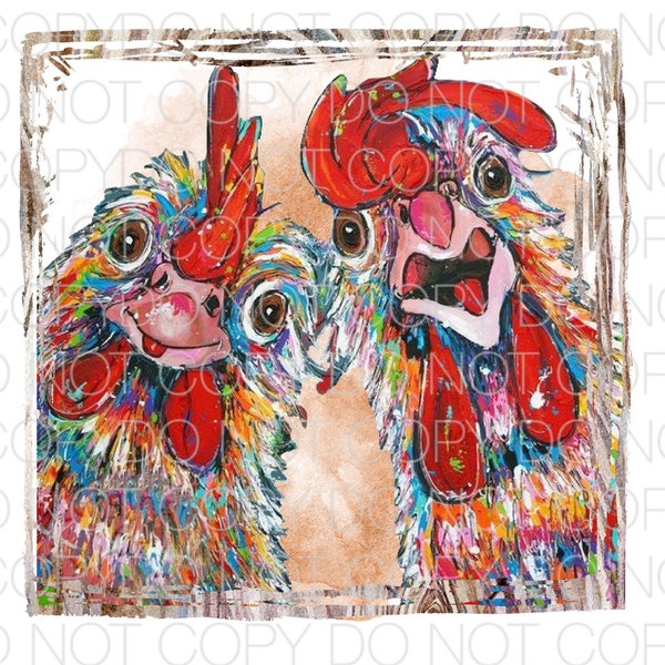 Chicken Heat Transfer - Etsy