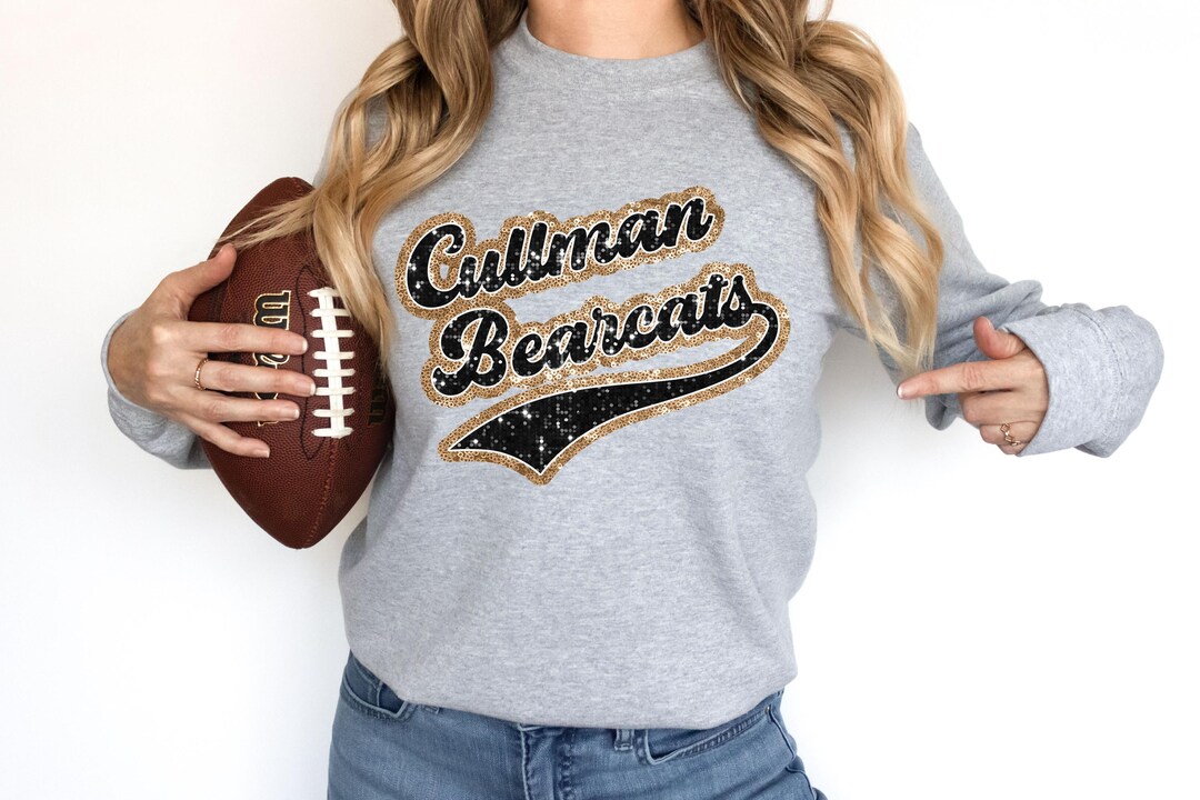 Cullman Bearcats Retro Faux Sequin Glitter Transfer Sheet - Etsy