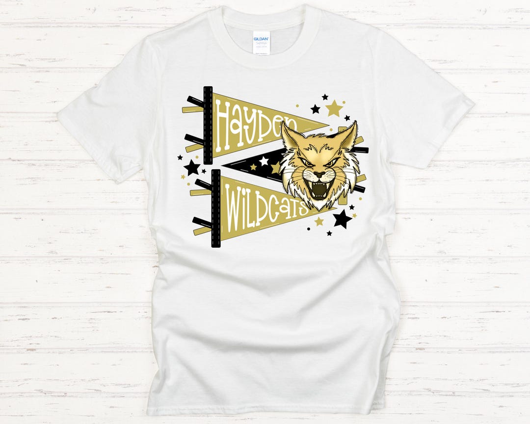 Hayden Wildcats Pennant Flag Mascot Transfer Sheet - Etsy