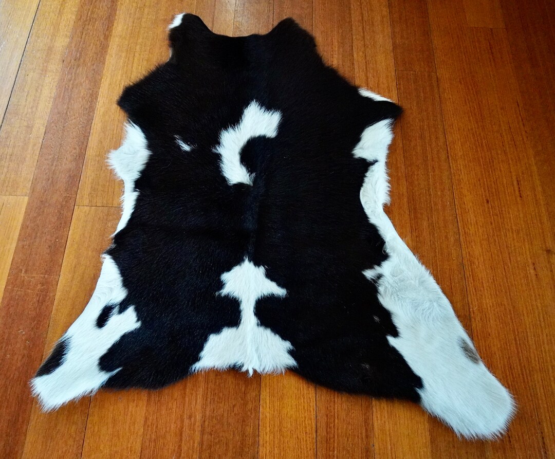 An Anchor and the Moon This is a Really Special Little Calfskin Rug - Etsy