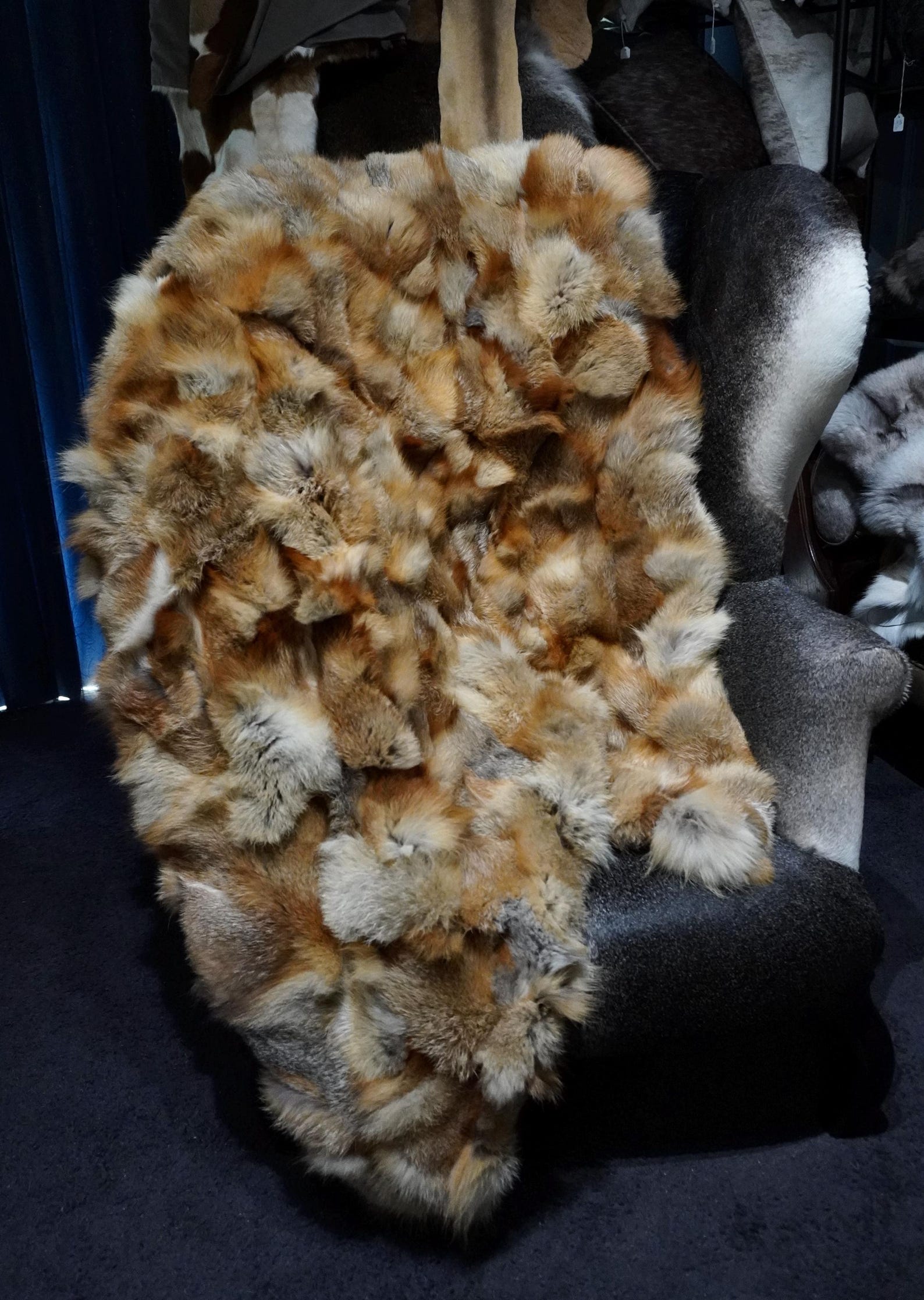An Absolutely Beautiful Natural Red Fox Fur Throw/ Rug/blanket - Etsy