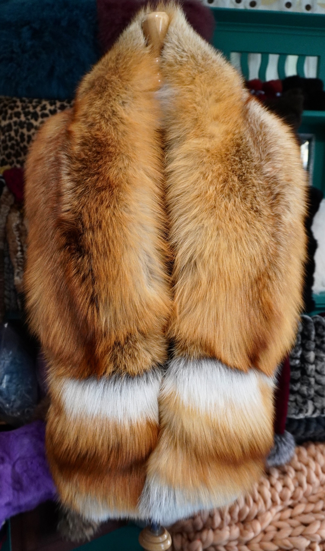 Just Stunning and Totally Natural - an Amazing Genuine Red Fox Fur ...