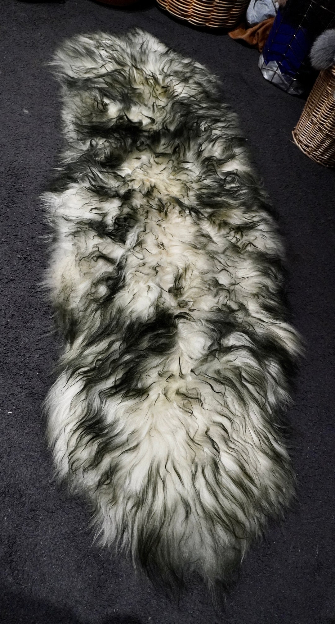 Long Wool - A Beautiful Dark Tipped Extra Long Icelandic Sheepskin Rug ...