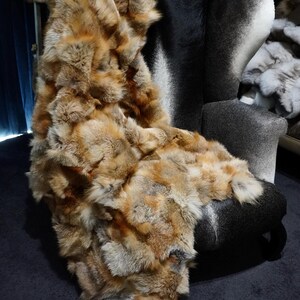 An Absolutely Beautiful Natural Red Fox Fur Throw/ Rug/blanket - Etsy