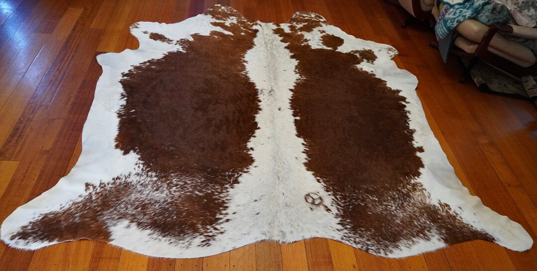 A Totally Massive Hereford Cowhide Rug A Superb Cowhide Rug - Etsy