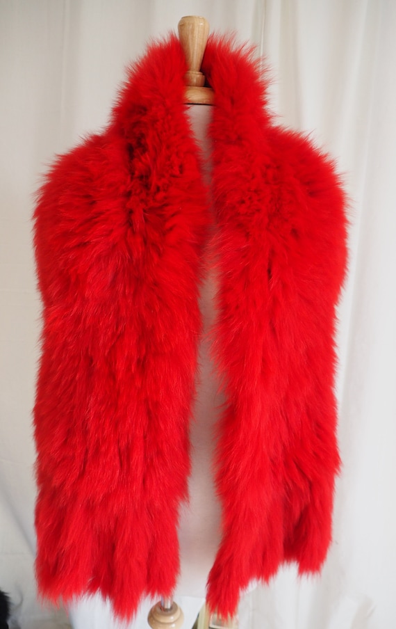 Glorious Red Fox Fur Shawl Thick and Luxurious Super Soft | Etsy