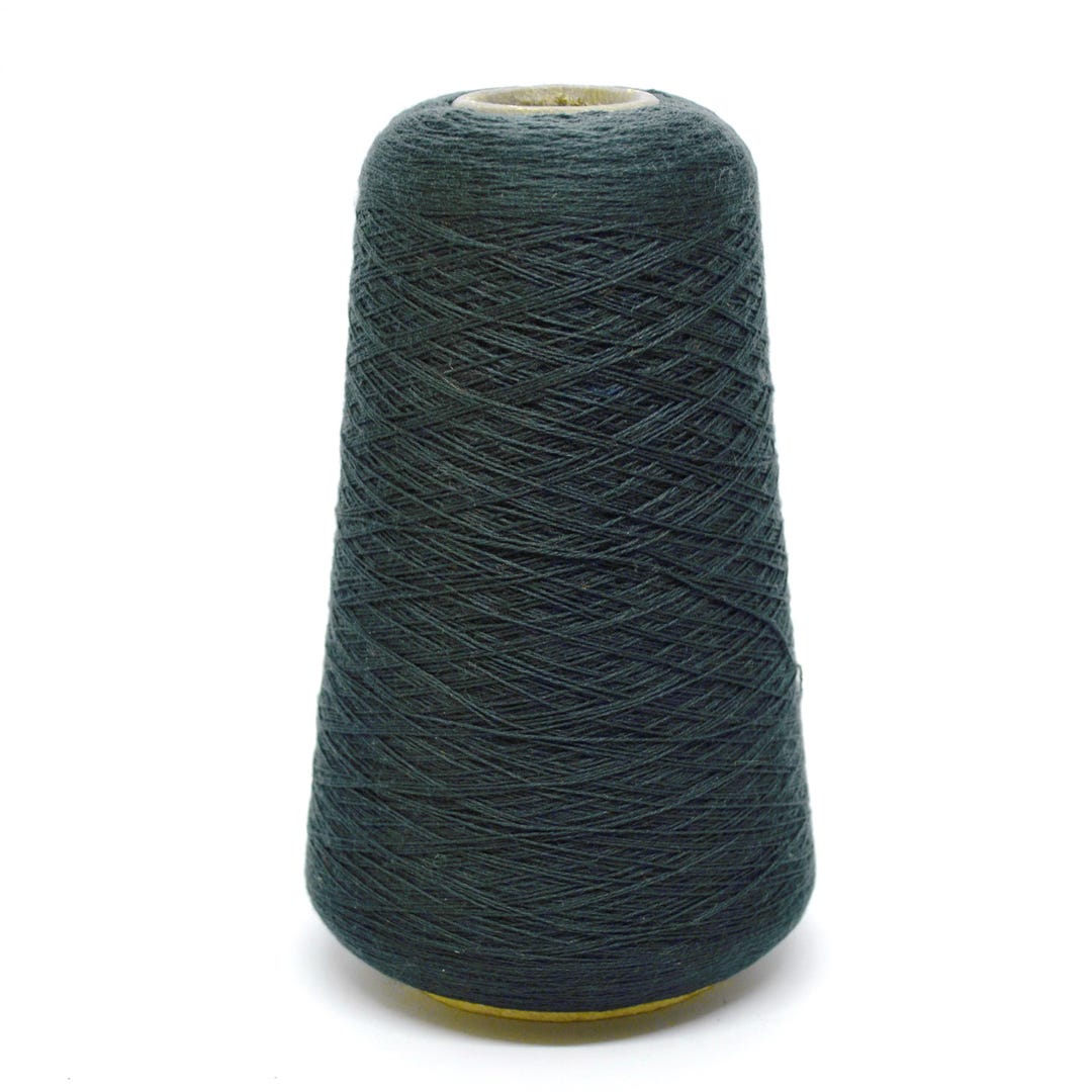 Dark Forest Green Pure Merino Wool on Cone 200g - Italian Zegna Baruffa ...