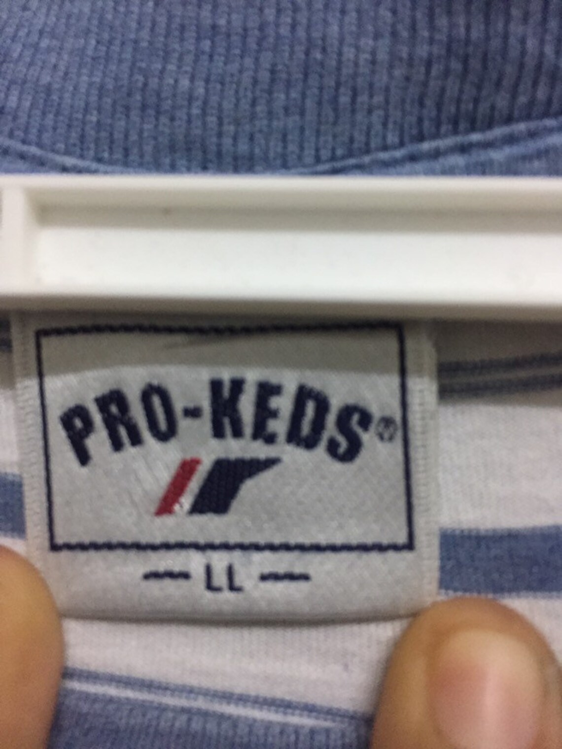 Vintage Pro Keds Stripes Logo Short Sleeve Blue and White - Etsy