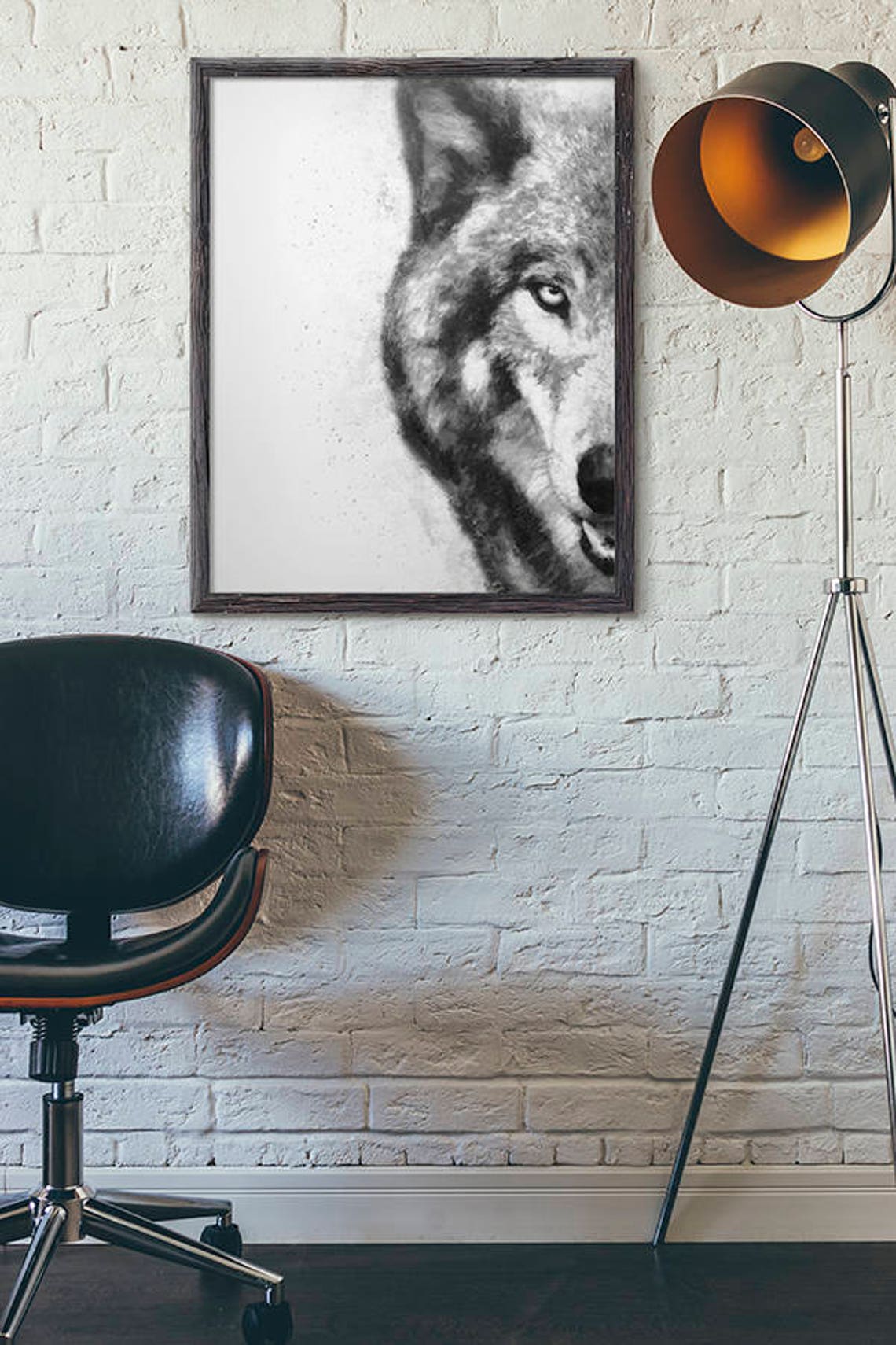 Wolf Print Wolf Photo Wolf Art Art Print Wall Decor Black - Etsy UK