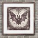 Gothic Bat Art Print Dark Fantasy Wall Decor Victorian Goth Bat ...