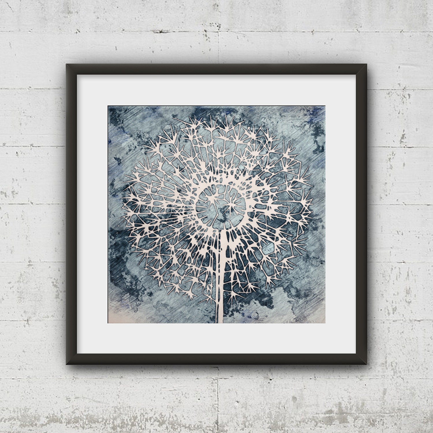 Abstract Art Dandelion Print Dandelion Wall Art Modern Wall - Etsy UK