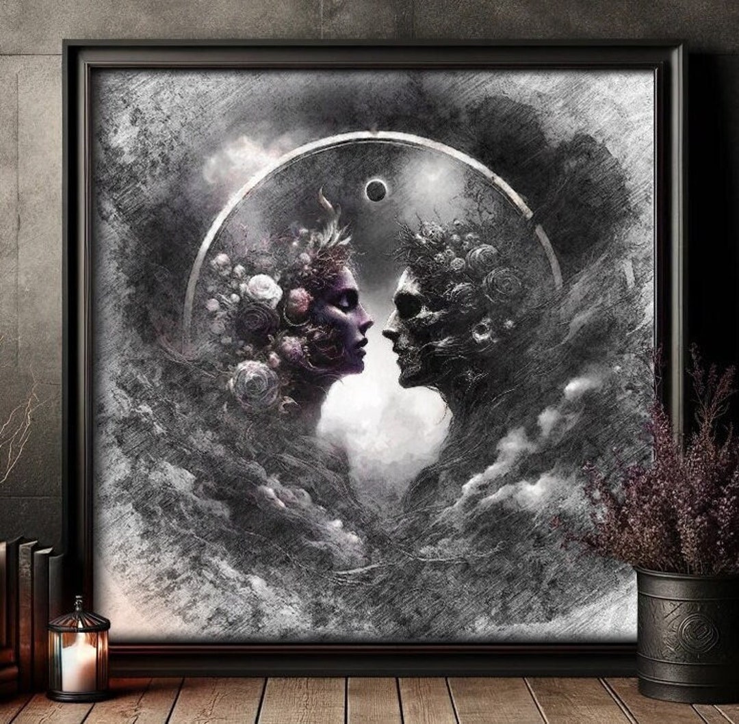 Goth Art, Goth Prints, Goth Love, Gothic Wall Art - Etsy UK