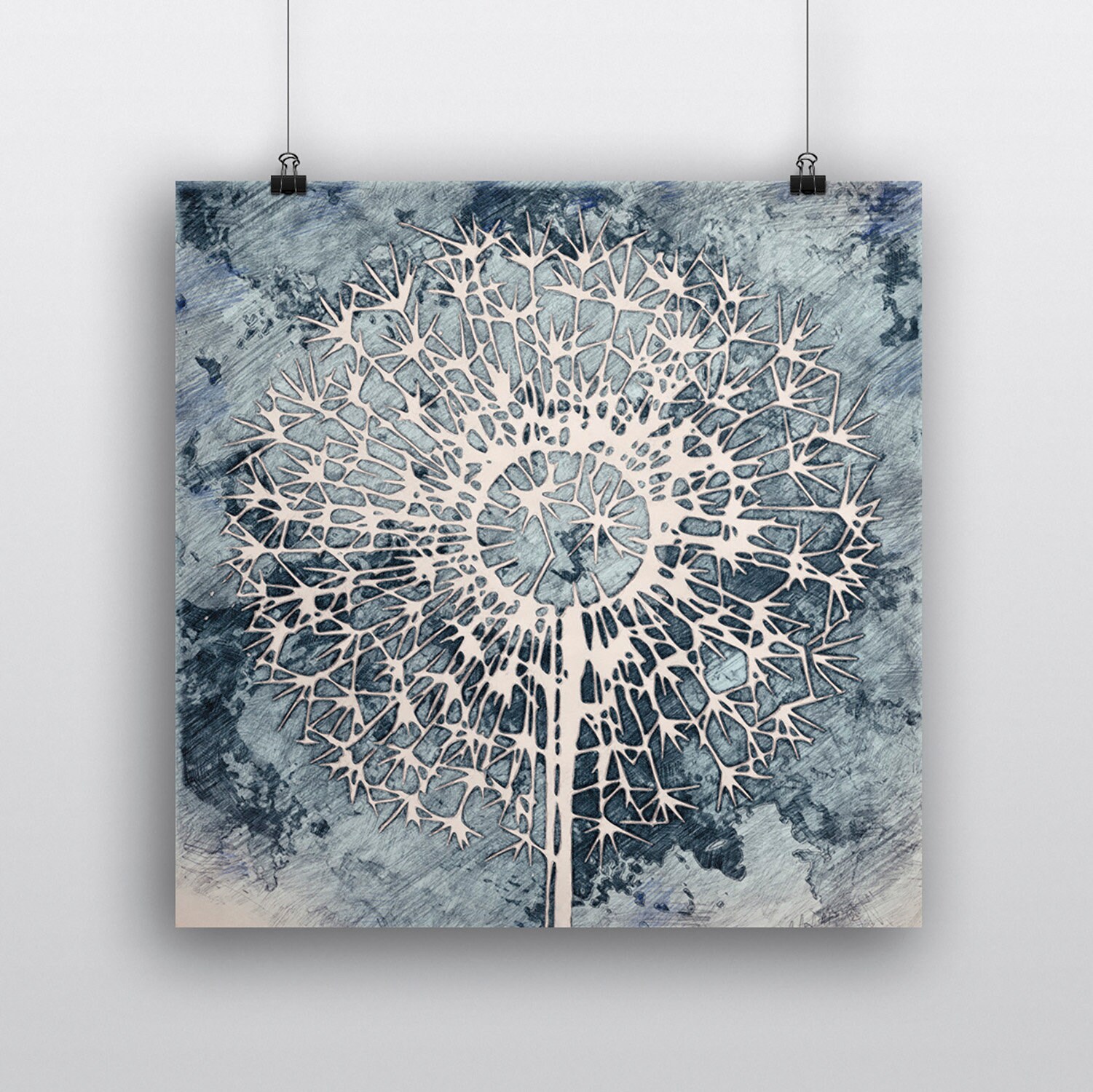 Abstract Art Dandelion Print Dandelion Wall Art Modern Wall - Etsy UK