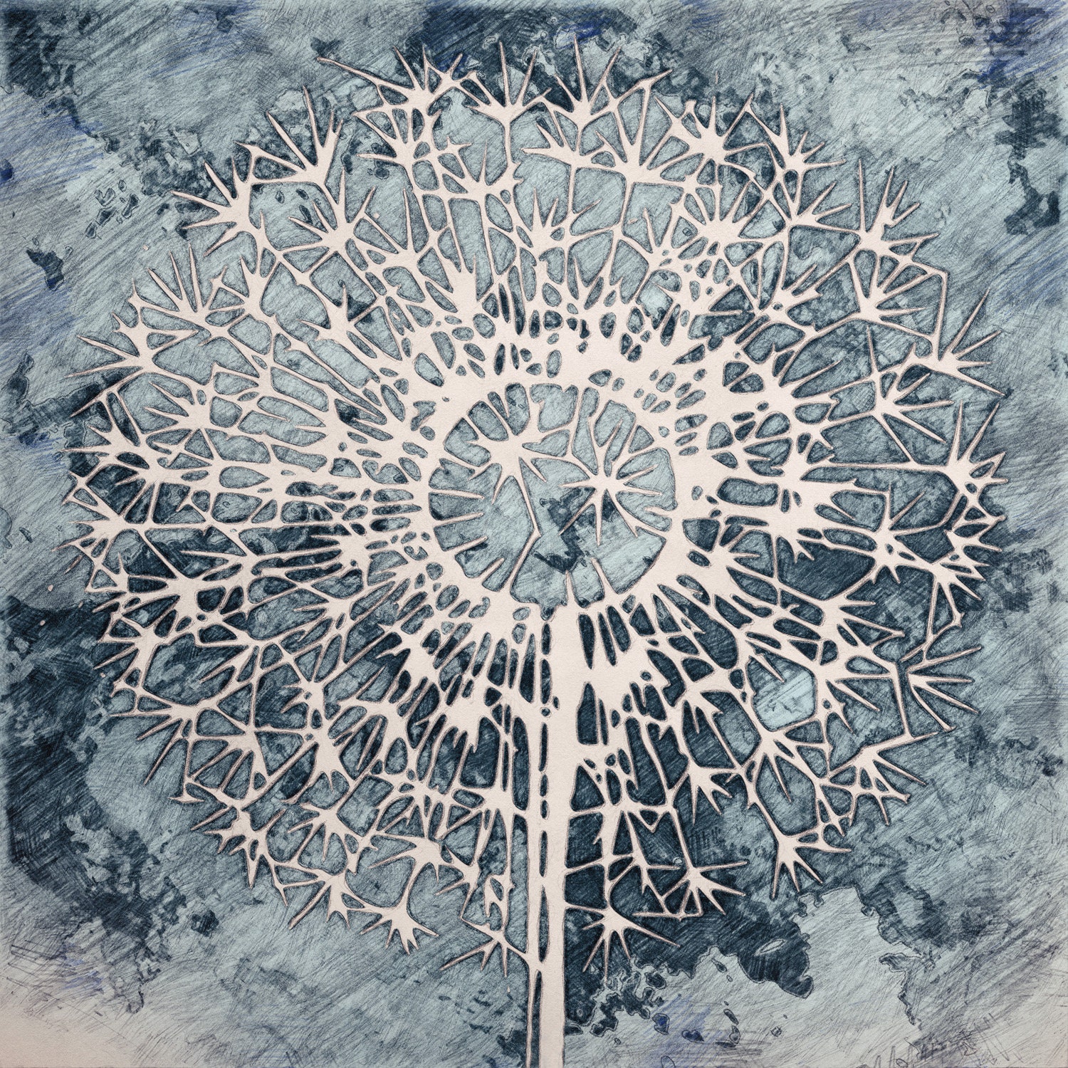 Abstract Art Dandelion Print Dandelion Wall Art Modern Wall - Etsy UK