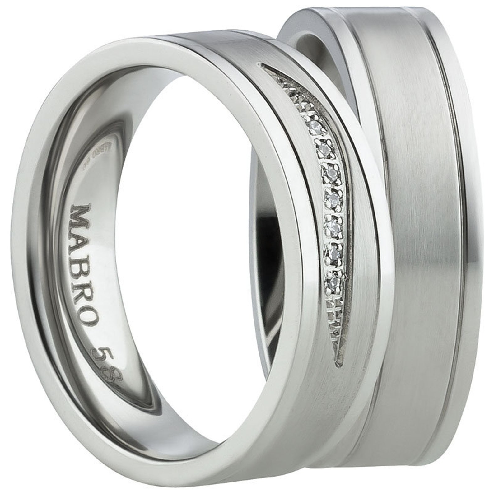 Anillos de acero inoxidable Anillos de boda anillos de - Etsy España