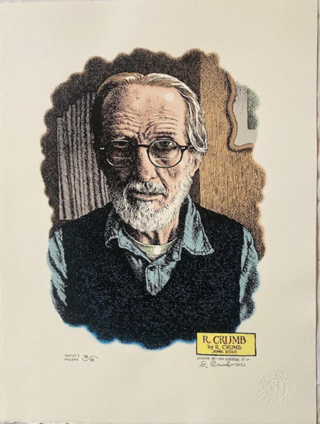 Self-portrait - Robert Crumb - 2021 - VI/XI Artist’s Proof - Original ...