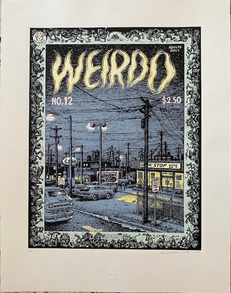 Robert Crumb Weirdo No.12 Serigraphy Artist Proof Original Signature ... Robert Crumb Weirdo No.12 Serigraphy Artist Proof Original Signature ...