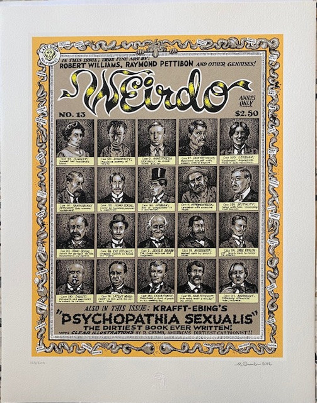 Robert Crumb Weirdo No.13 Serigraphy 183/200 Original Signature 2012 - Etsy Robert Crumb Weirdo No.13 Serigraphy 183/200 Original Signature 2012 - Etsy