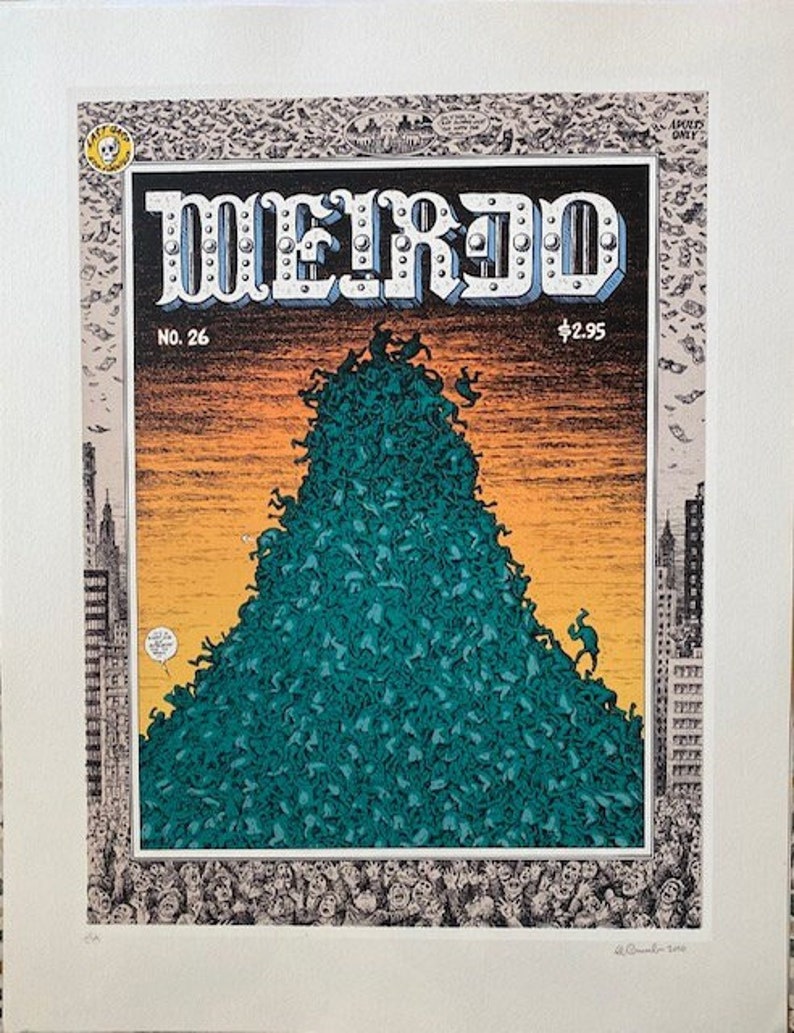 Robert Crumb Weirdo No.26 Serigraphy Artist Proof Original Signature ... Robert Crumb Weirdo No.26 Serigraphy Artist Proof Original Signature ...