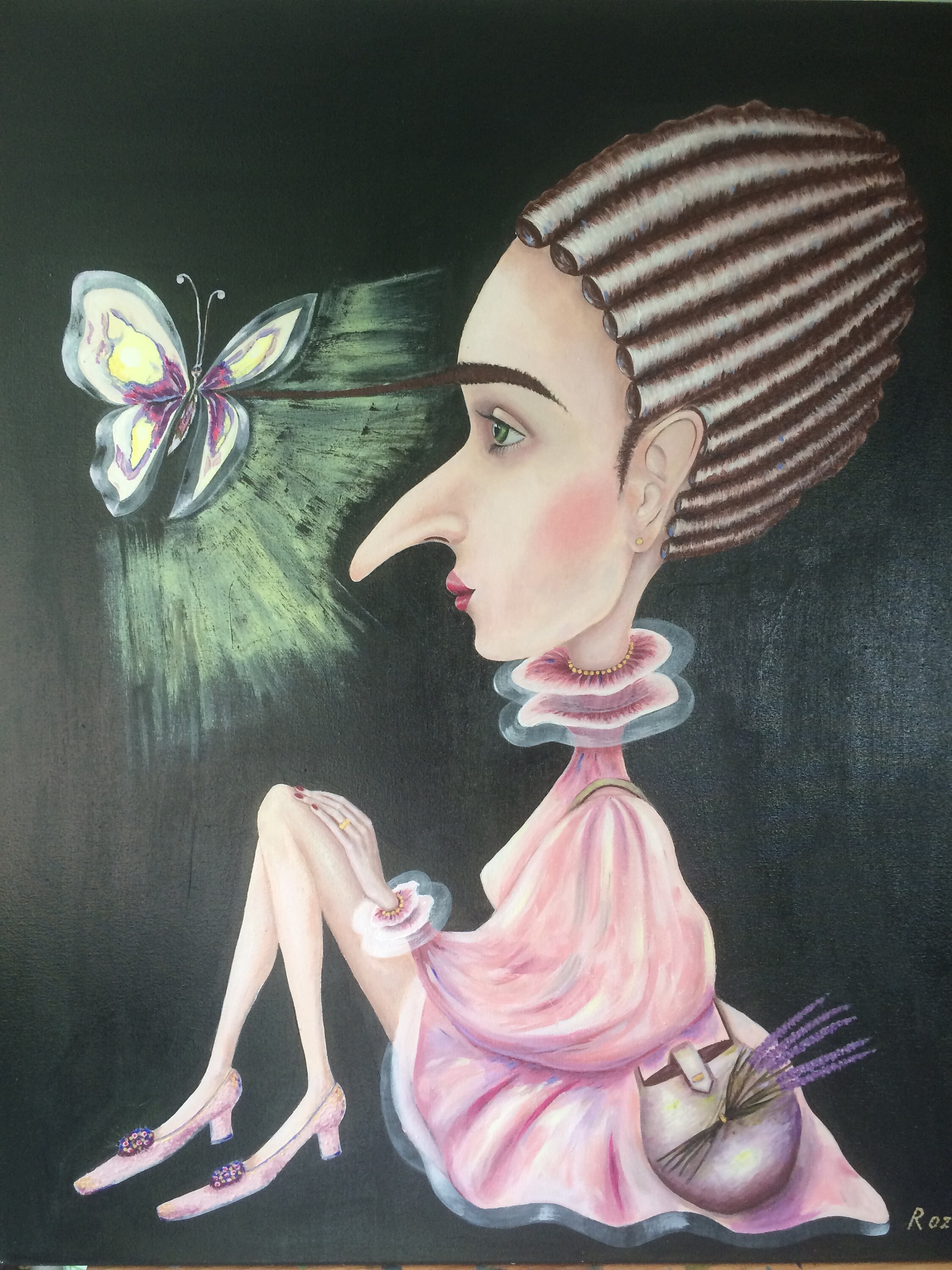 Amazing Original Painting. Surrealism Painting. Butterfly - Etsy UK