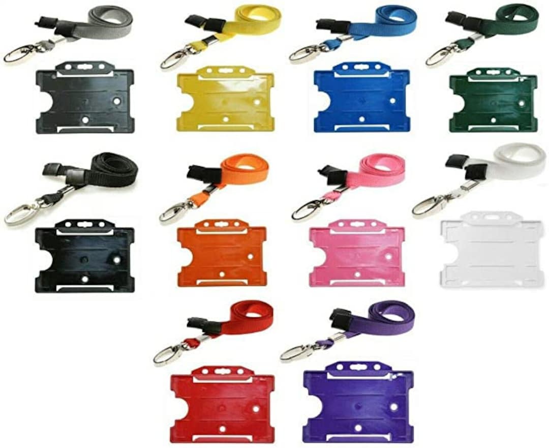 ID Card Holder With Safety Breakaway and Metal Clip Supplied With ID ...