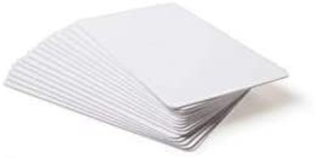 Blank PVC Plastic ID Cards White 760 Micron - Etsy