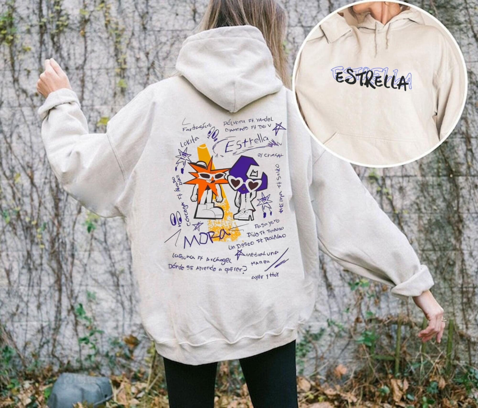 MORA Merch Estrella Album T-shirt Estrella Tee Mora 2023 Graphic Hoodie ...