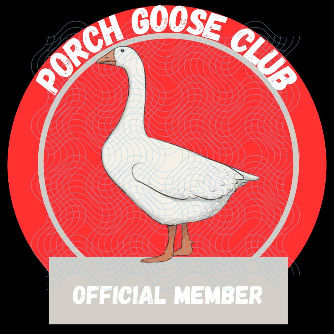 Porch Goose Club Official Member Lawn Goose Yard Decoration Decor With ...