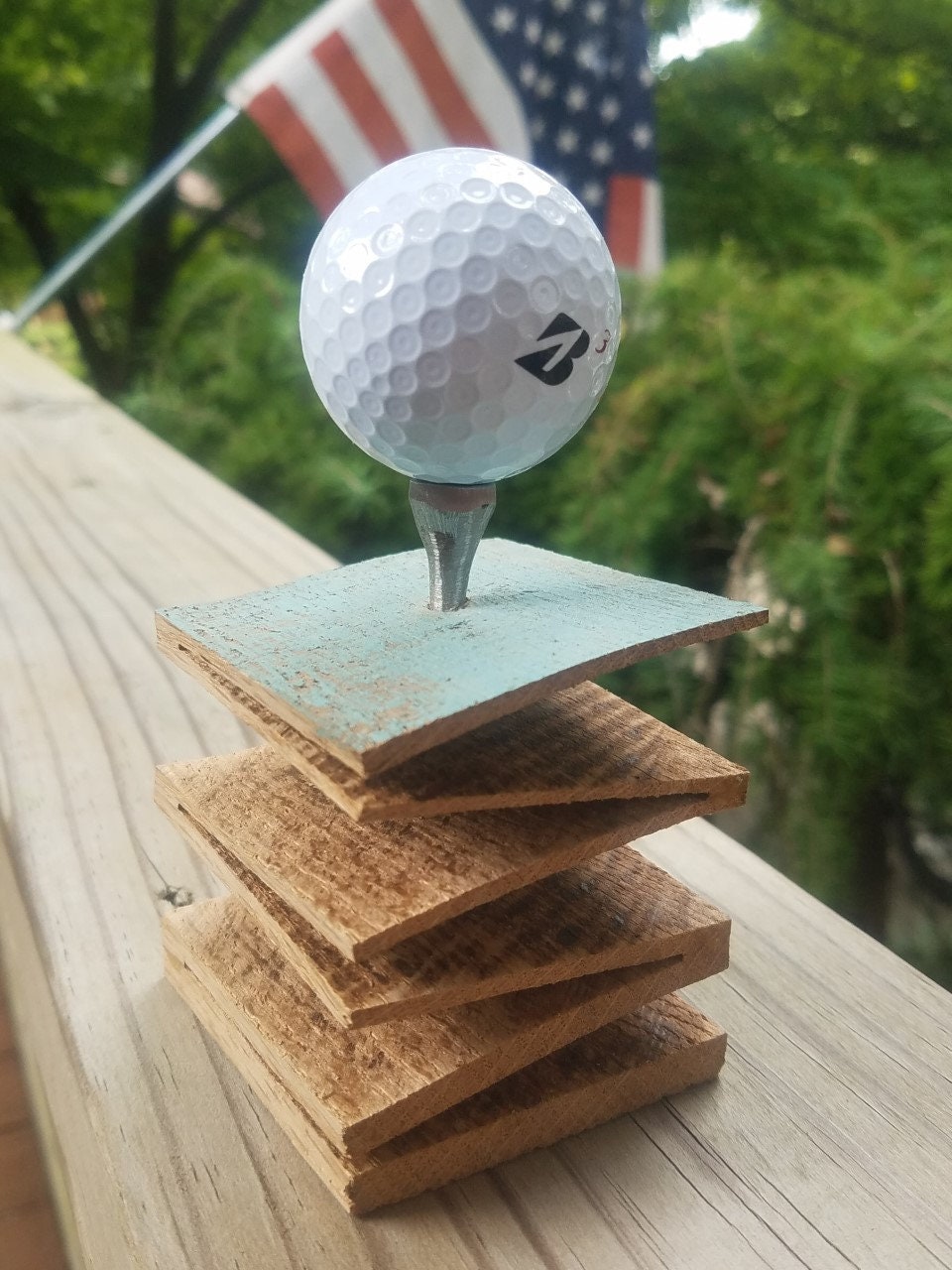Reclaimed Oak Golf Ball Holder - Etsy