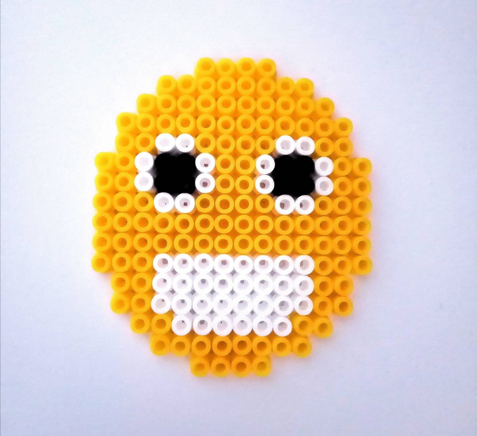 Smile Emoji Perler Bead Coaster/decoration - Etsy