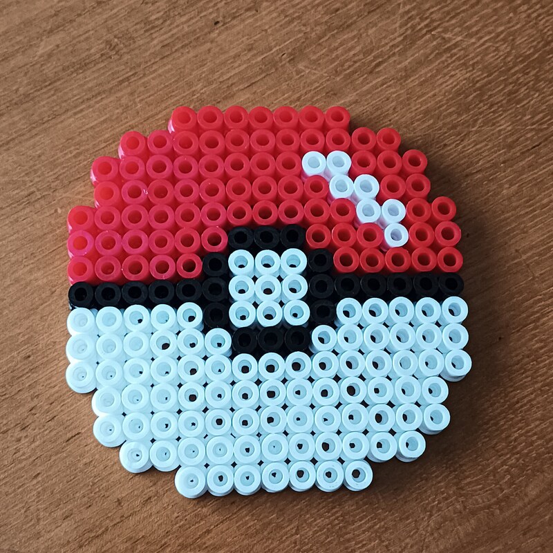 Pokeball Hama Beads - Etsy UK