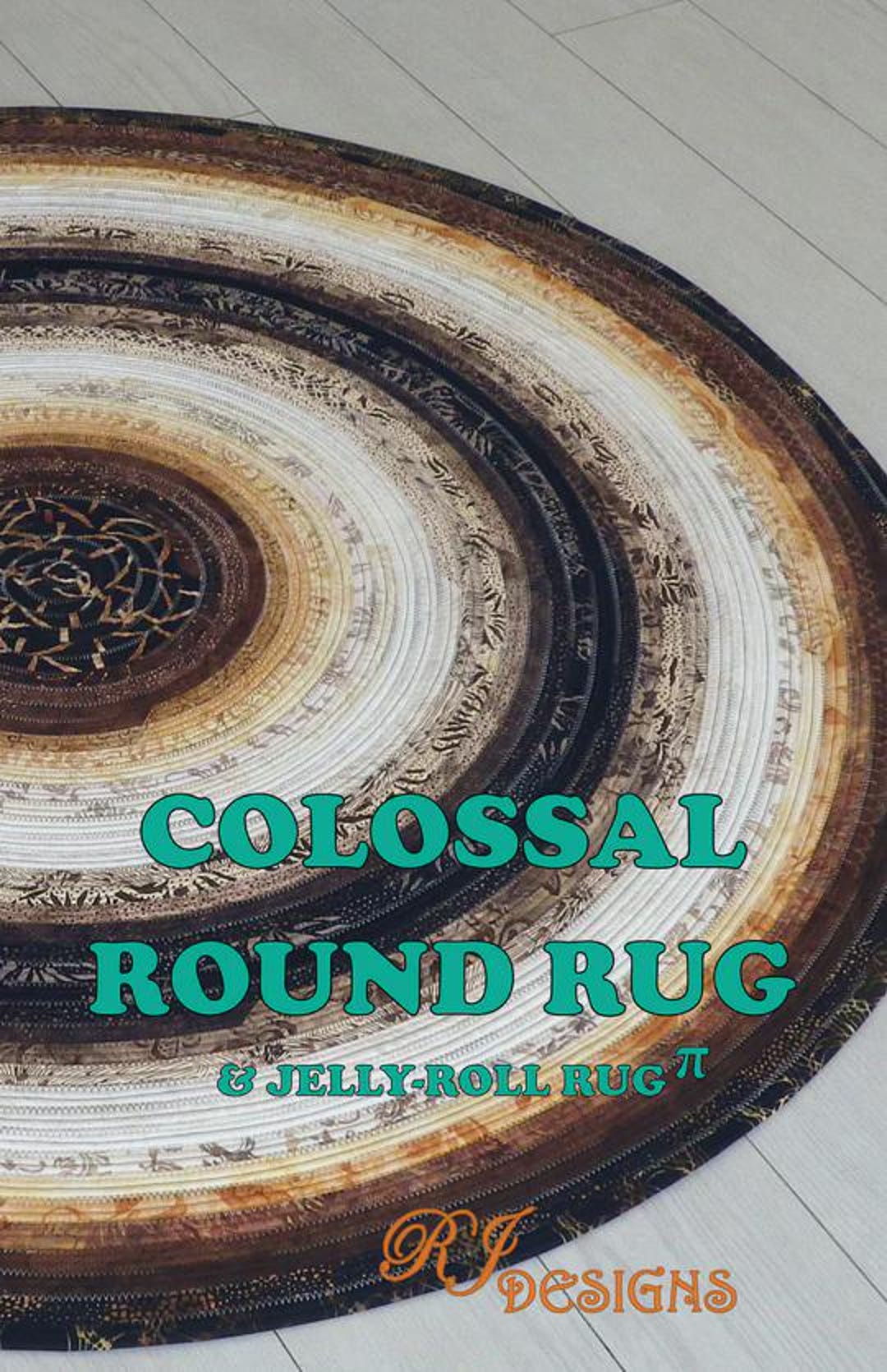 Colossal Round Rug & Jelly-roll Rug Pattern by Roma Lambson - Etsy