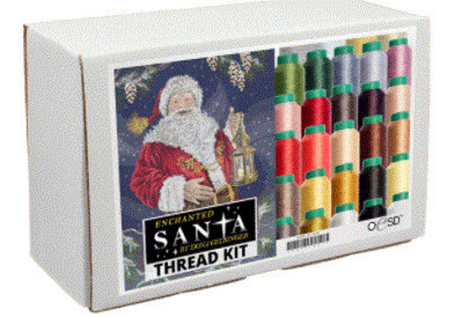 Enchanted Santa Tiling Scene and Thread Kit Bundle - Machine Embroidery ...